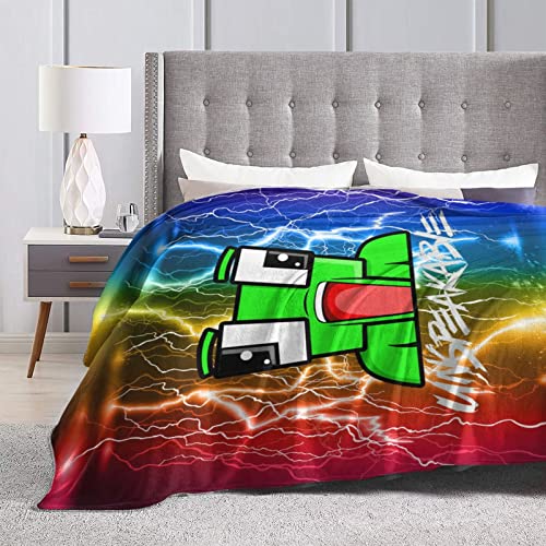 Ultra-Soft Micro Fleece Blanket 3D Fashion Print All Season Couch Sofa Warm Bed Throw Blanket Perfect for Kids Adults Family Birthday Gift 60"X50"