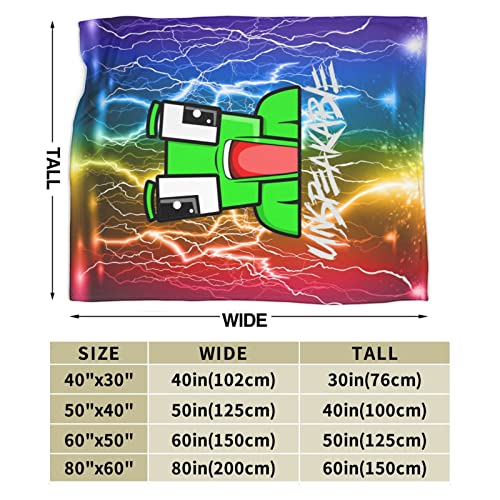 Ultra-Soft Micro Fleece Blanket 3D Fashion Print All Season Couch Sofa Warm Bed Throw Blanket Perfect for Kids Adults Family Birthday Gift 60"X50"