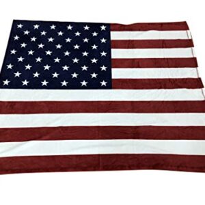 Patriotic Throw Blanket for Couch - 50" x 60", American Flag, Soft Cozy Fleece, Stars & Stripes, Memorial Day, 4th of July, Home Decor, Red, White, Blue, USA, Living Room Sofa, Bed, Office