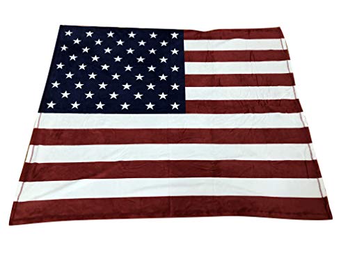 Patriotic Throw Blanket for Couch - 50" x 60", American Flag, Soft Cozy Fleece, Stars & Stripes, Memorial Day, 4th of July, Home Decor, Red, White, Blue, USA, Living Room Sofa, Bed, Office