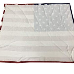 Patriotic Throw Blanket for Couch - 50" x 60", American Flag, Soft Cozy Fleece, Stars & Stripes, Memorial Day, 4th of July, Home Decor, Red, White, Blue, USA, Living Room Sofa, Bed, Office