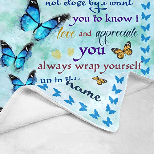 CUXWEOT Custom Blanket with Name Personalized to My Granddaughter Soft Fleece Throw Blanket for Gifts (50 X 60 inches)