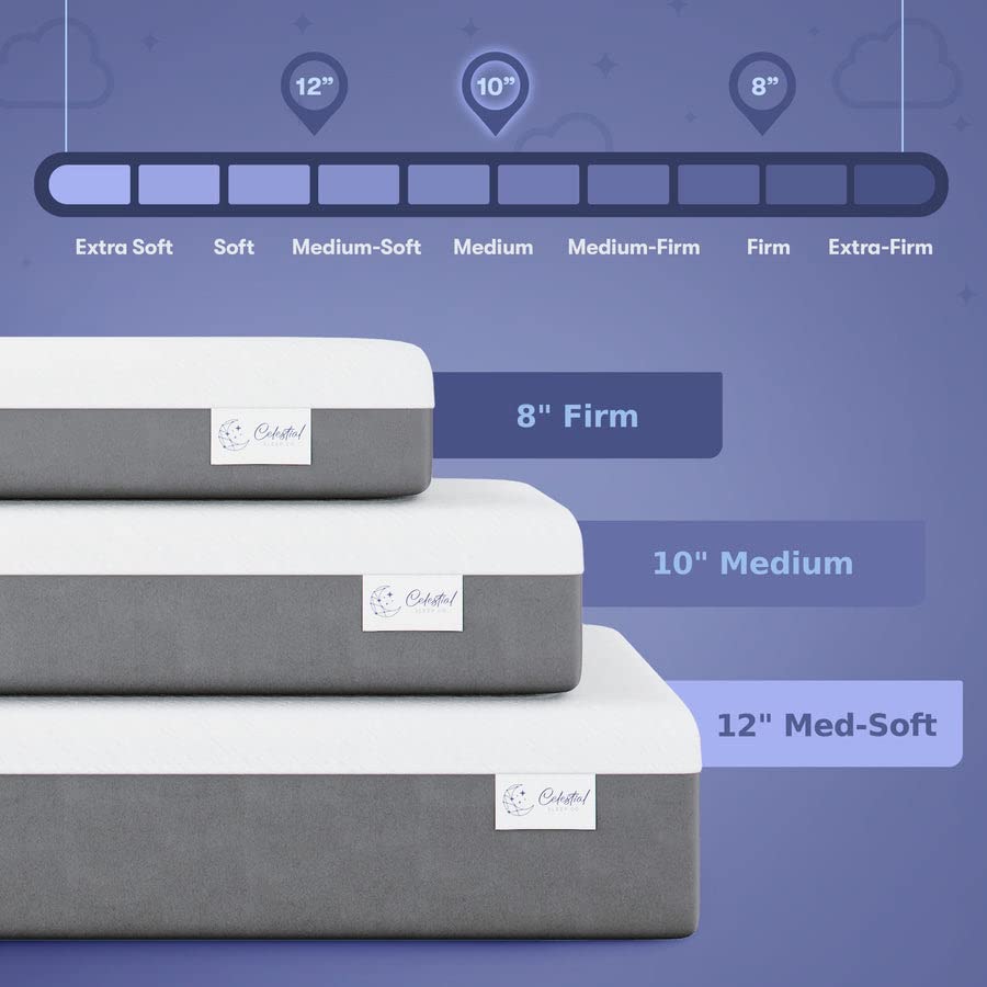 Celestial Sleep Co. Premium Memory Foam Mattress, 10 inch Medium - Twin XL