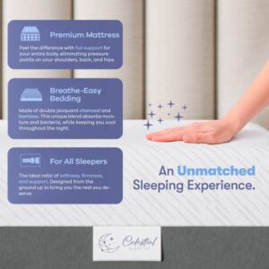 Celestial Sleep Co. Premium Memory Foam Mattress, 10 inch Medium - Twin XL