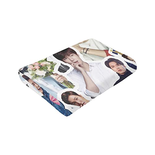 Blanket Lee Min-ho Soft and Comfortable Warm Fleece Blanket for Sofa,Office Bed car Camp Couch Cozy Plush Throw Blankets Beach Blankets