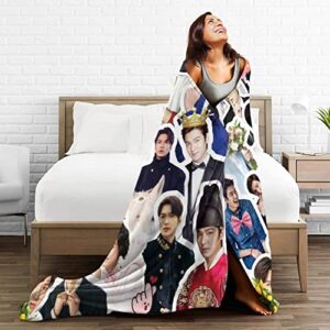 Blanket Lee Min-ho Soft and Comfortable Warm Fleece Blanket for Sofa,Office Bed car Camp Couch Cozy Plush Throw Blankets Beach Blankets