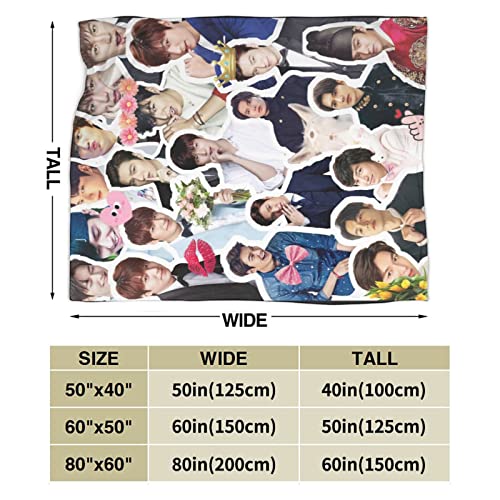 Blanket Lee Min-ho Soft and Comfortable Warm Fleece Blanket for Sofa,Office Bed car Camp Couch Cozy Plush Throw Blankets Beach Blankets