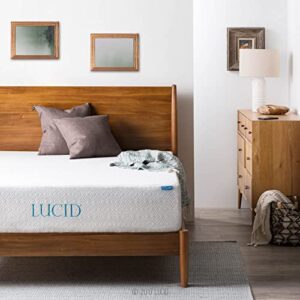 lucid mattress, king, white