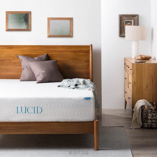 LUCID Mattress, King, White