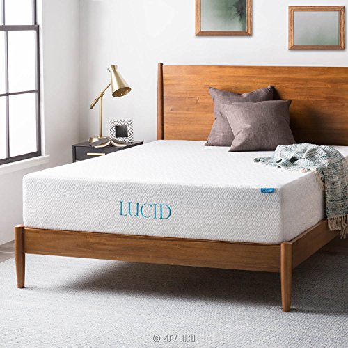 LUCID Mattress, King, White