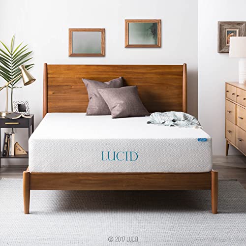 LUCID Mattress, King, White