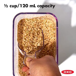 OXO Good Grips POP Container 1/2 Cup Scoop, Clear