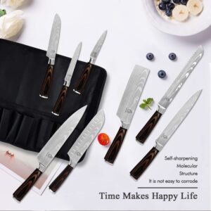 FULLHI Knife Set, 14pcs Japanese Knife Set, Premium German Stainless Steel Kitchen Knife Set