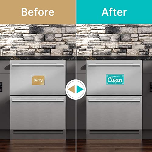 Dirty Clean Dishwasher Magnet,Dishwasher Magnet Clean Dirty Sign Magnet for Dishwasher Dish Bin That Says Clean or Dirty Dish Washer Refrigerator for Kitchen Organization and Storage Necessities