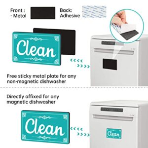 Dirty Clean Dishwasher Magnet,Dishwasher Magnet Clean Dirty Sign Magnet for Dishwasher Dish Bin That Says Clean or Dirty Dish Washer Refrigerator for Kitchen Organization and Storage Necessities