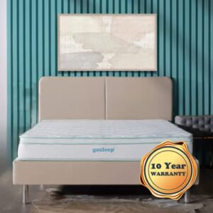 GOSLEEP 8-inch Hybrid Hypoallergenic Gel Memory Foam & Innerspring Bed Mattress with Euro Top Cozy Knit Cover for Increased Comfort, CertiPUR-US Certified, Mattress in a Box (Twin Size, Medium Firm)