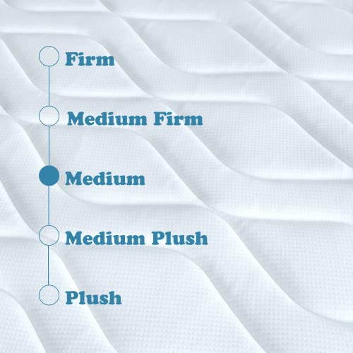 GOSLEEP 8-inch Hybrid Hypoallergenic Gel Memory Foam & Innerspring Bed Mattress with Euro Top Cozy Knit Cover for Increased Comfort, CertiPUR-US Certified, Mattress in a Box (Twin Size, Medium Firm)