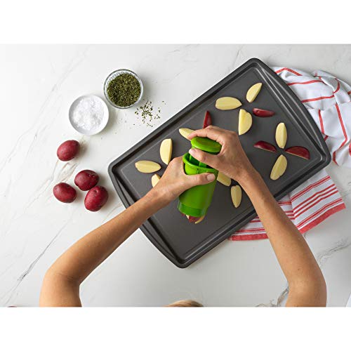 GoodCook Everyday Fruit and Veggie Divider with Stainless Steel Blades, Green 2.50 x 2.25 x 4.30