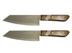 set of 2 kiwi brand deba style flexible stainless steel knives # 171.