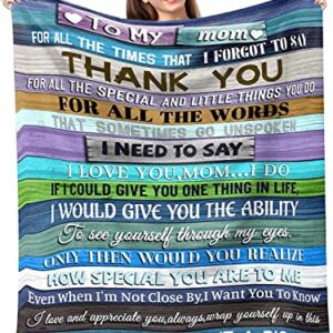 Worktisky Mothers Day Idea Gifts for Mom from Daughter Son, Best Mom Gifts, Funny Mothers Day Idea Gifts, Mom Gifts from Daughters, Birthday Gifts for Mom, Mom Blankets from Daughter 60"x50"