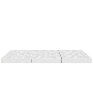 DHP Aries 4-Inch Tri Folding Mattress with Carry Bag and Washable Cover, Twin Size