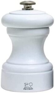 peugeot bistro 4 inch pepper mill, white matte