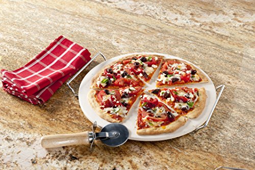 Nordic Ware, Tan Pizza Stone Set, 13 inch diameter