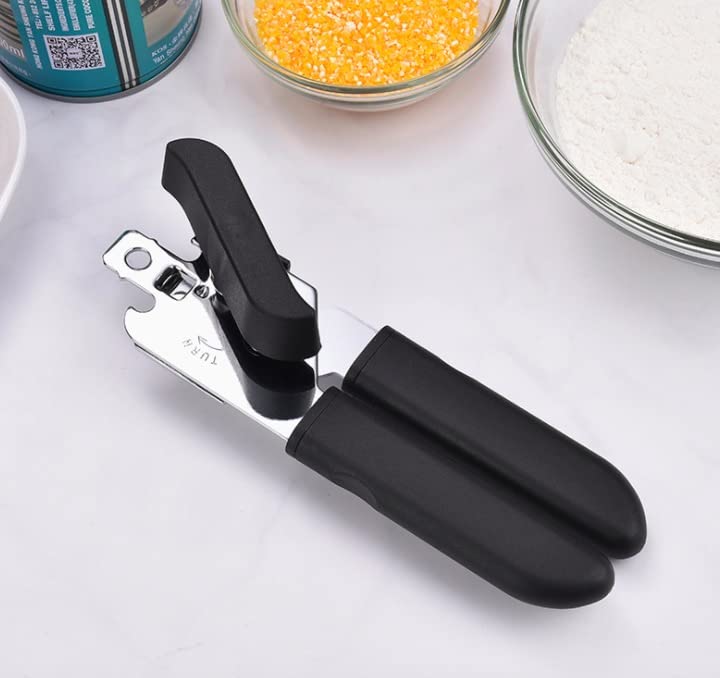 Best Can Opener Hand Manual - Stainless Steel Multifunctional 3in1 Manual Can Opener and Bottle Bear Opener with Sharp Blade Smooth Edge and Easy Grip Handle Easy to Use for Seniors Citizens