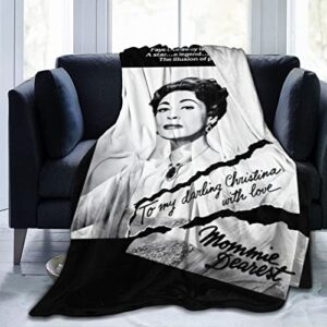 joan crawford blanket ultra-soft micro fleece blanket warm cozy plush bed blanket lightweight sofa throw blanket