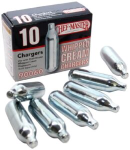 chef master whipped cream chargers, 10-pack