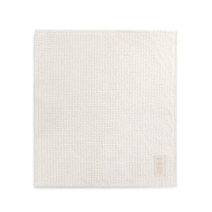 demdaco nana and me neutral cream 60 x 50 polyester fabric cuddle throw blanket