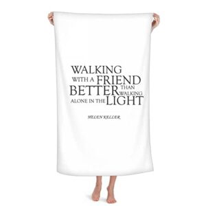 quote about friendship by helen keller throw blanket soft warm flannel