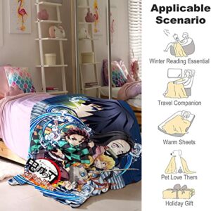 ESRBSO Anime Blanket,Clear Picture Quality Thickened Throw Blanket, Used in The Living Room, Bedroom Sofa and Bedding50×60inch