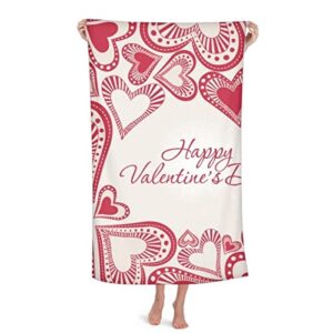 happy valentine's day cute red hearts throw blanket soft warm flannel