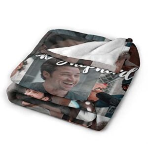 Comfortable Ultra-Soft Micro Fleece Blanket,Derek Shepherd Mcdreamy Fleece Blankets for Sofa Bed Travel 80"X60"