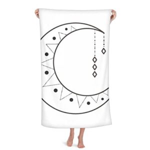 moon star symbol totem shape throw blanket soft warm flannel