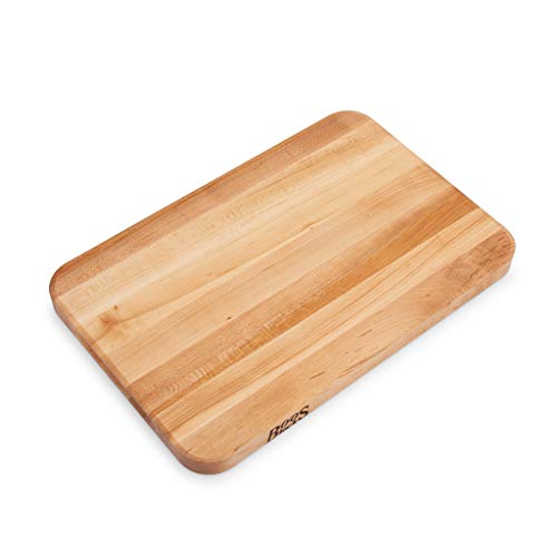 John Boos Chopping Select Maple Edge Grain Cutting Board, 18 Inch x 12 Inch x 1.25 Inch, 18 Inches x 12 Inches x 1.25 Inches