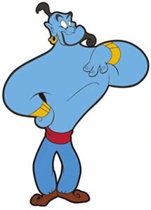 disney genie from aladdin soft touch pvc magnet