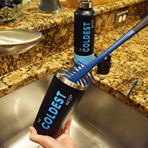 The Coldest Water Bottle Brush - Built for Stainless Steel Water Bottles,Tumblers, Easy, Safe Cleaning and Scrubbing - 3 Tools in 1