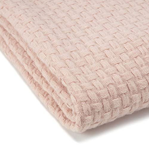 Chanasya Textured Waffle Acrylic Throw Blanket with Tassels - Lightweight and Super Soft Modern Woven Blanket for Couch, Home, Living Room, and Bedroom Décor(50x65 Inches) Blanket