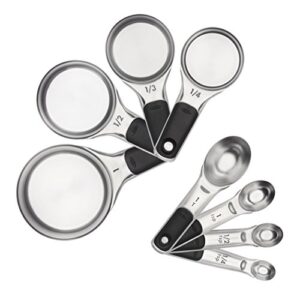 oxo good grips 8 piece stainless steel measuring cups and spoons set