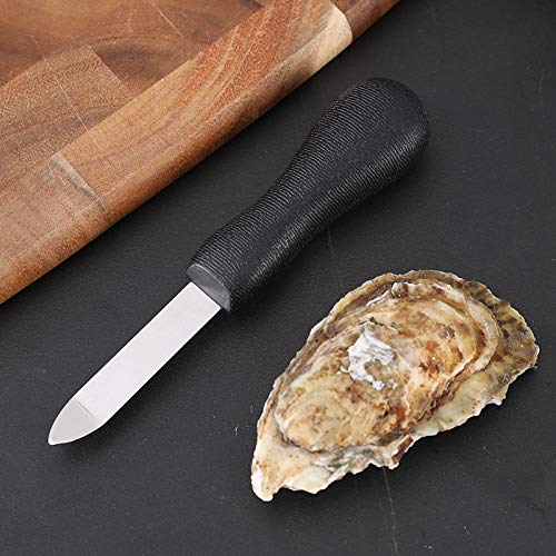 Zsirue Oyster Shucking Knife, 2.75" New Haven Style Oyster Shucker Clam Knife with Non-Slip Poly Handle, Seafood Opener Seafood Tools (White)