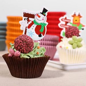 [9 Colors Available] 200pcs Standard Natural cupcake liners for baking,food grade cupcake wrappers,non-stick, greaseproof parchment muffin liners,by Bake Choice