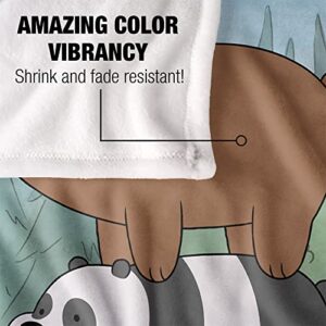 We Bare Bears Bear Stack Officially Licensed Silky Touch Super Soft Throw Blanket 50" x 60"