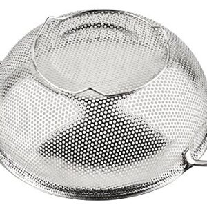 HÖLM 3-Piece Stainless Steel Mesh Micro-Perforated Strainer Colander Set (1-Quart, 2.5-Quart and 4.5-Quart)