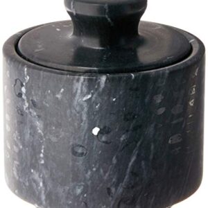 Fox Run Marble Salt Cellar, Black 3 x 3 x 3 inches