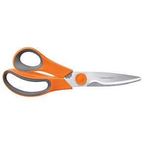 fiskars all-purpose kitchen shears (8 inch), 510041-1001,orange