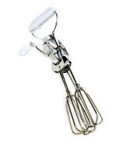 norpro egg beater classic hand crank style 18/10 stainless steel mixer 12 inches