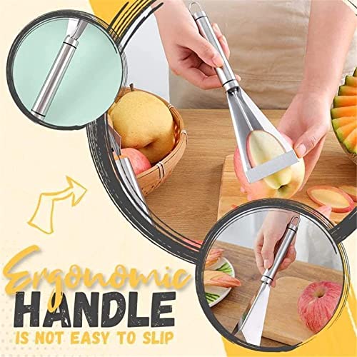 Stainless Steel Fruit Carving Knife,Antislip Engraving Blades Kitchen Accessories,Triangular Shape Vegetable Knife Slicer,DIY Food Carving Mold for Home Kitchen