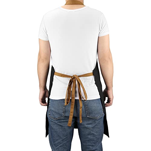 Gifts for Men Women, Funny Saying Apron with 3 Tool Pockets Adjustable Neck Strap, Waterproof, Gifts for Dad, Husband, Friends, Birthday Gifts, Gag Gifts, BBQ Cooking Chef Apron, Valentine's Day Gift